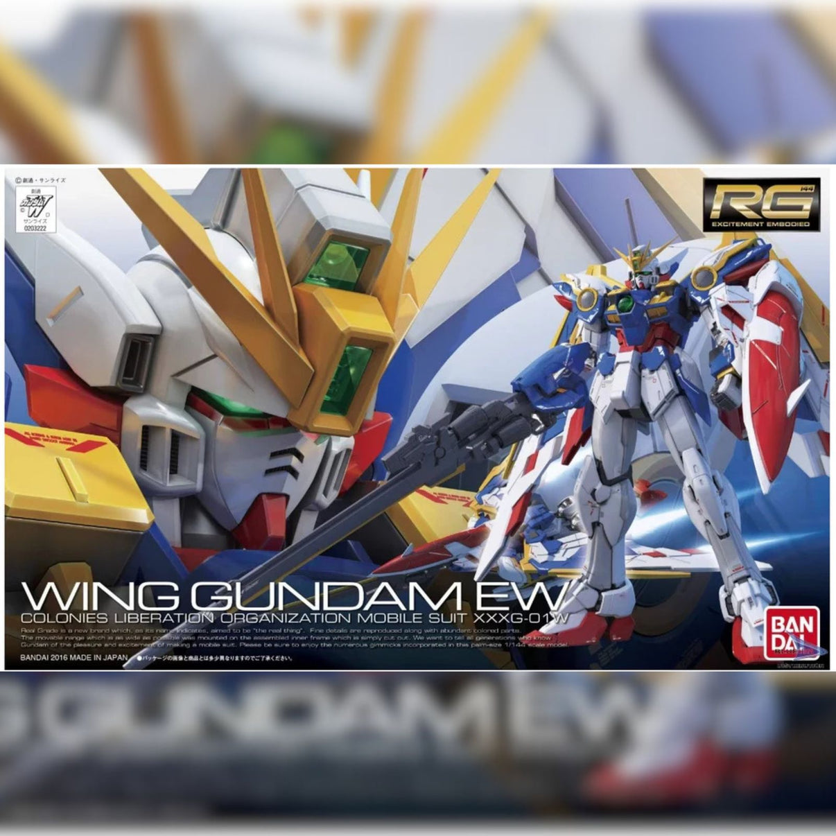 Wing Gundam EW XXXG-01W (Real Grade) 1/144 RG Model Kit - Mobile Suit ...