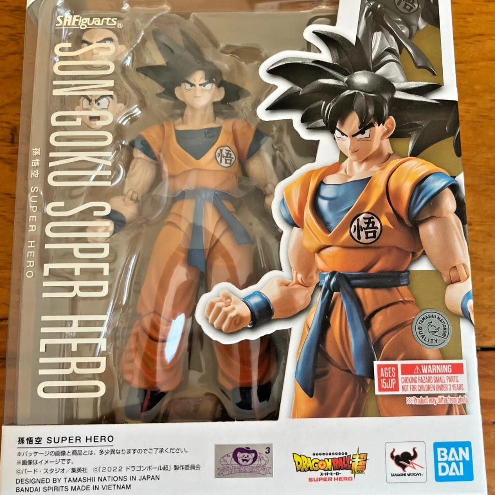 Son Goku Super Hero S.H.Figuarts Action Figure - Dragon Ball Super ...