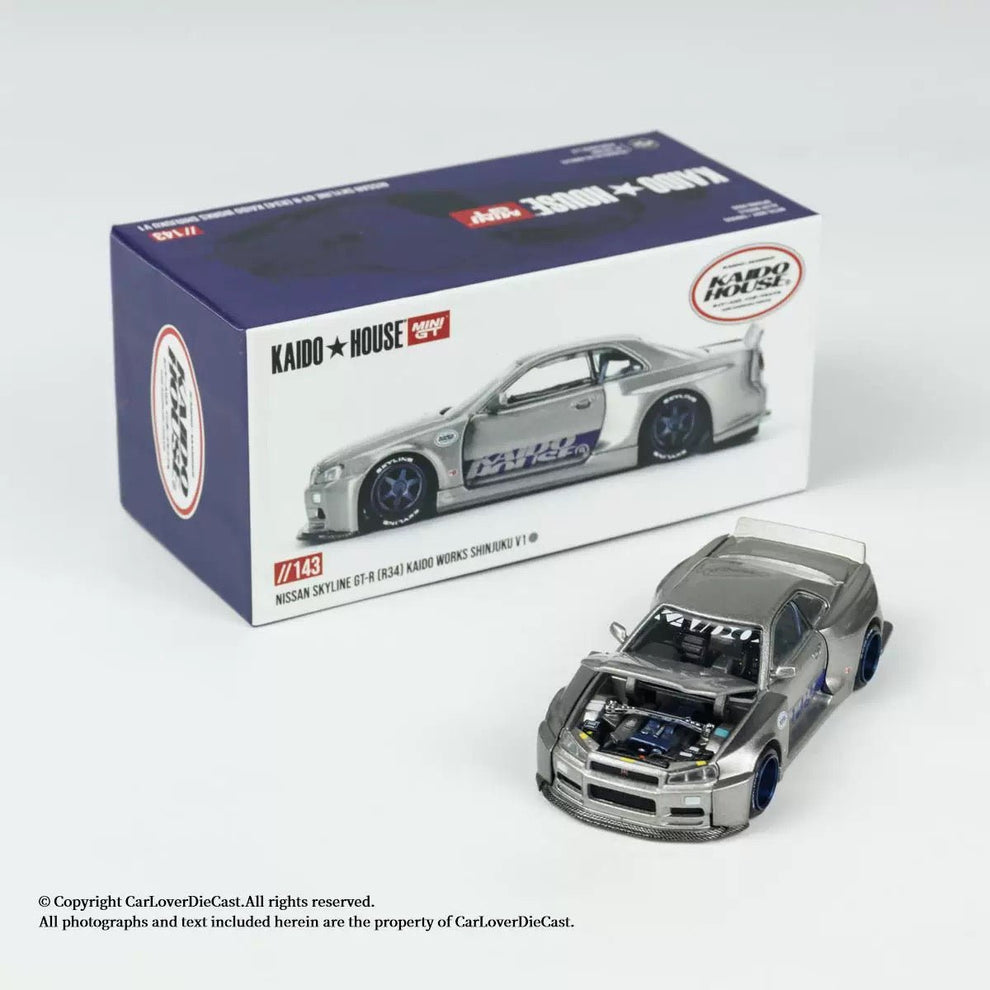 Kaido House Mini GT 1:64 Nissan Skyline GT-R (R34) KHMG143 – Inaboxstore