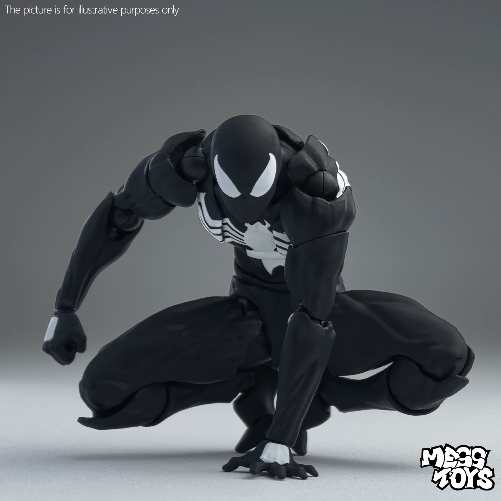 CT Toys Mess Toys Symbiote Spider-Man Black Spider Action Figure ...